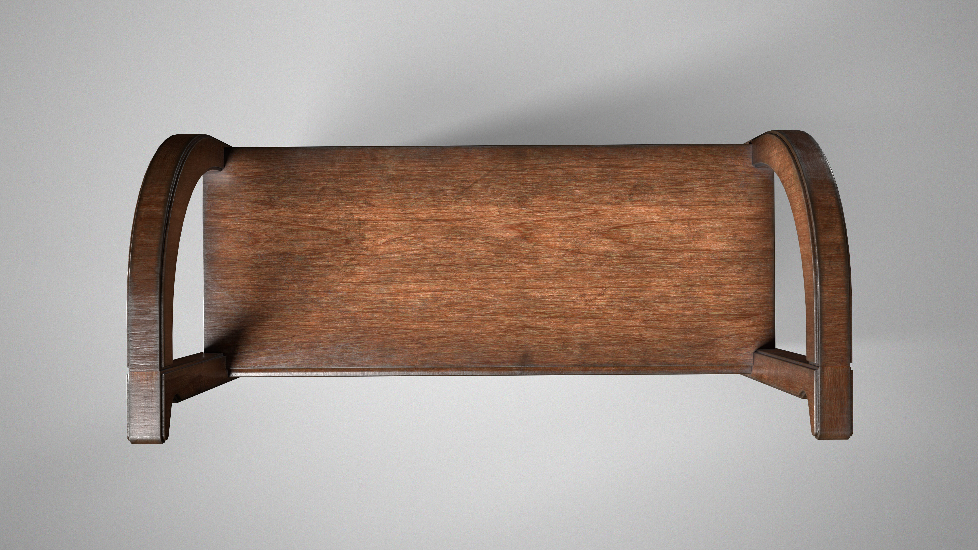 3D model Antique Wooden Bookshelf - Medieval Library Bookcase AAA VR ...