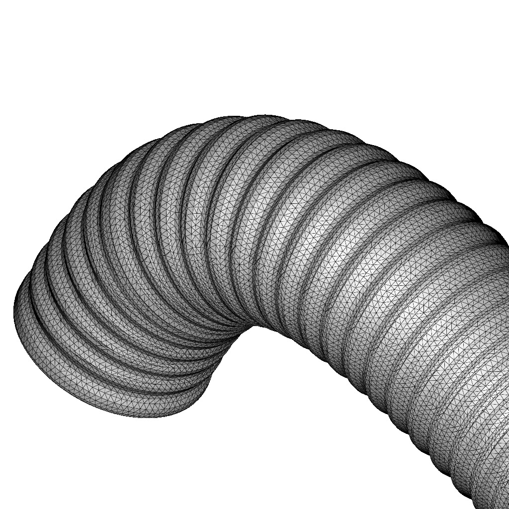 Flexible Duct Pipe 3D model 3D printable | CGTrader