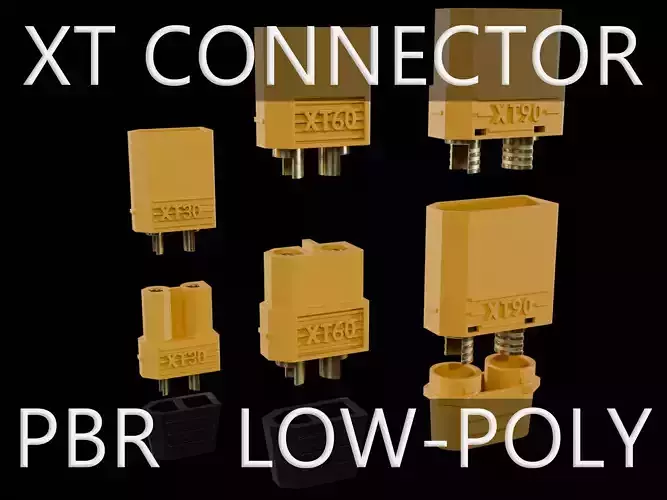 3D model XT Connectors VR / AR / low-poly | CGTrader