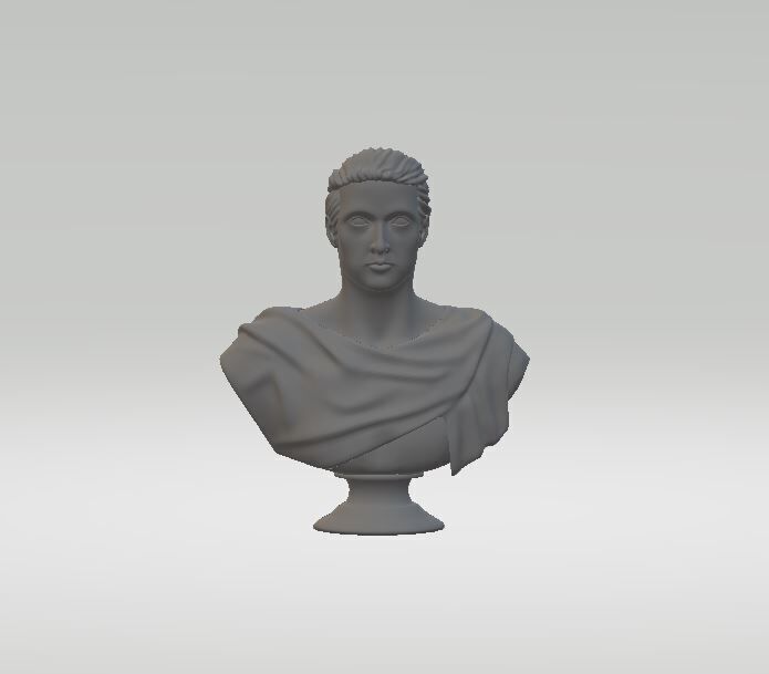 Buste grec homme romain free 3D model 3D printable | CGTrader