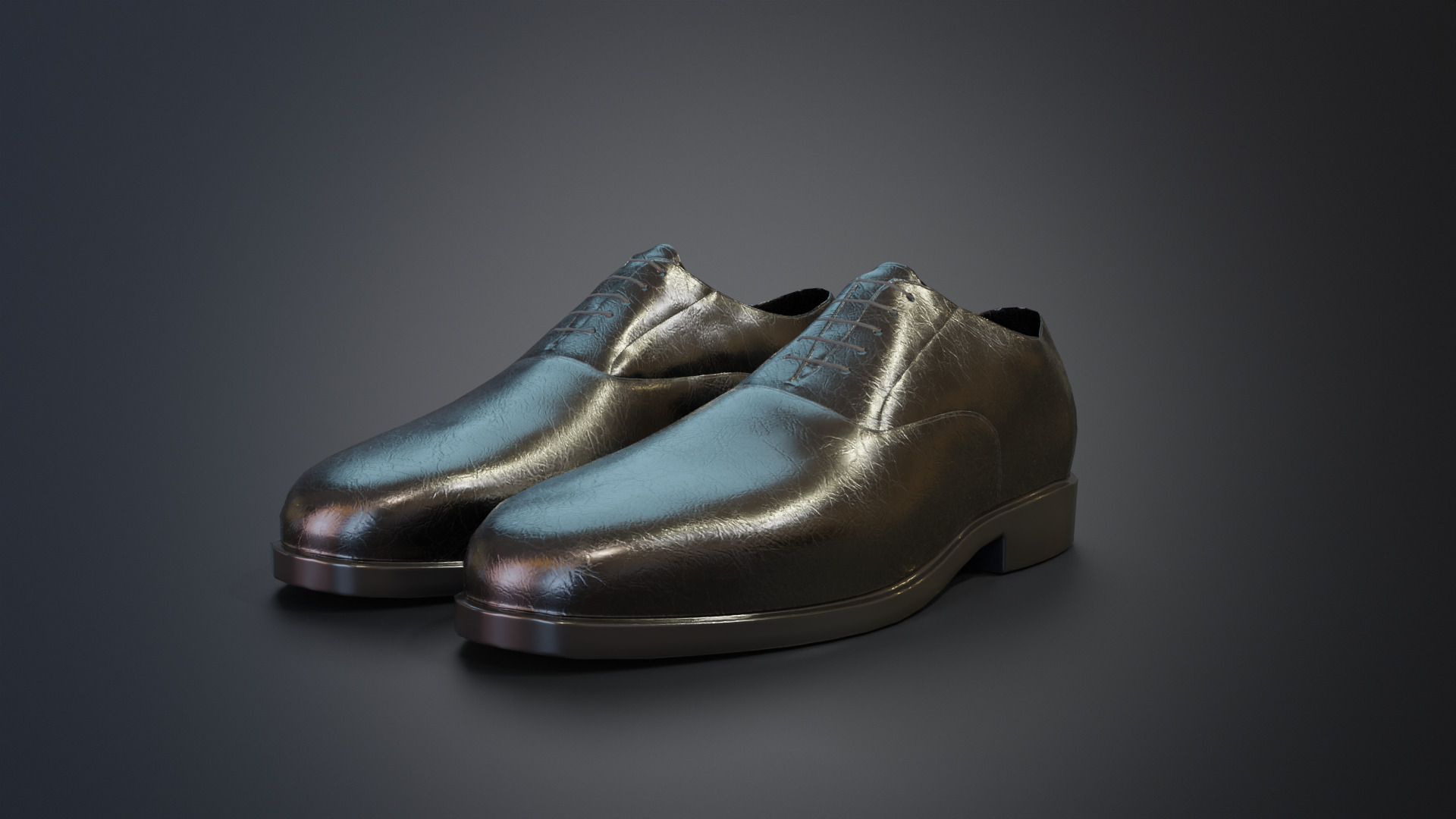 3D model Men Leather Shoes - Realistic and Game-Ready VR / AR / low ...