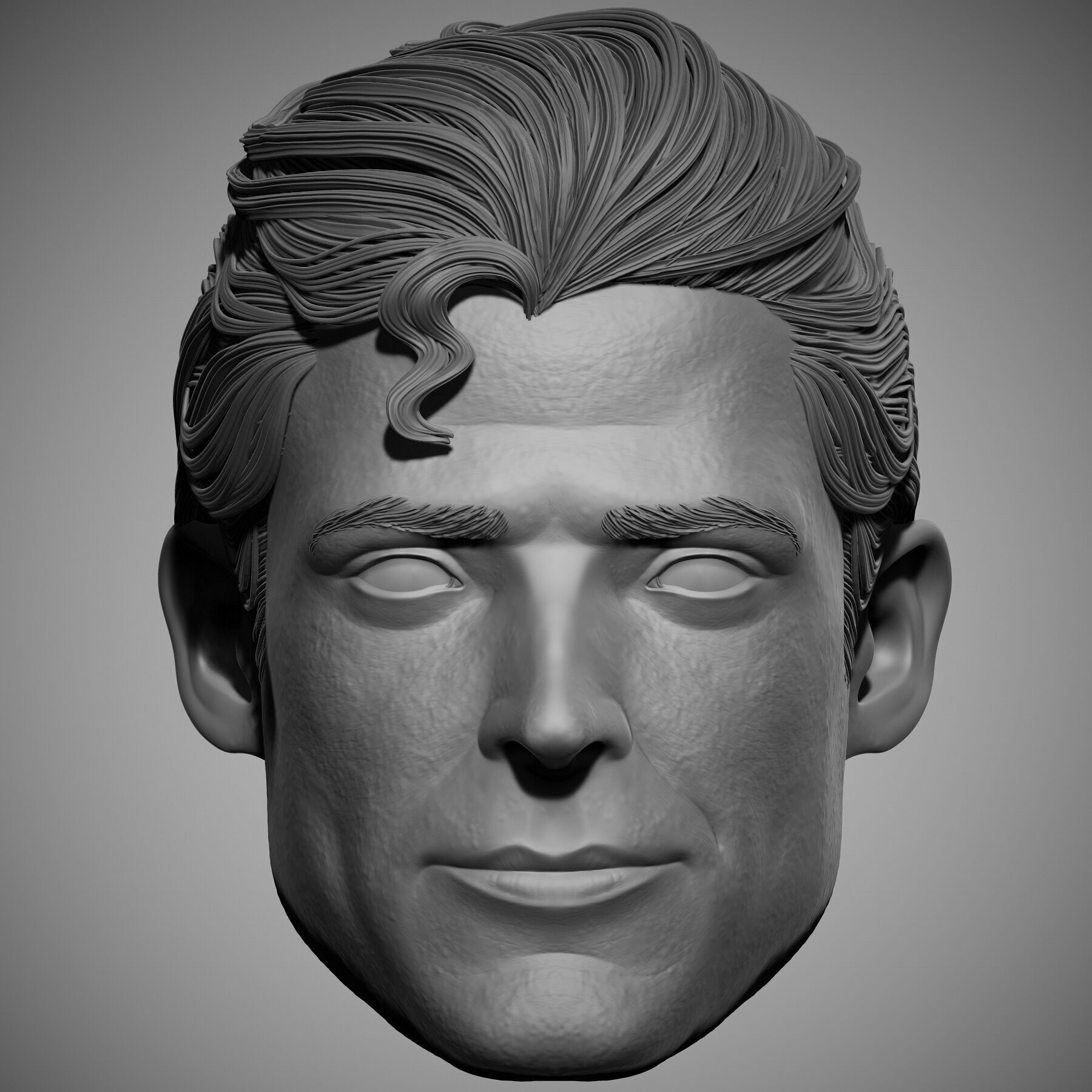 SUPERMAN - CUSTOM HEAD 3D model 3D printable | CGTrader