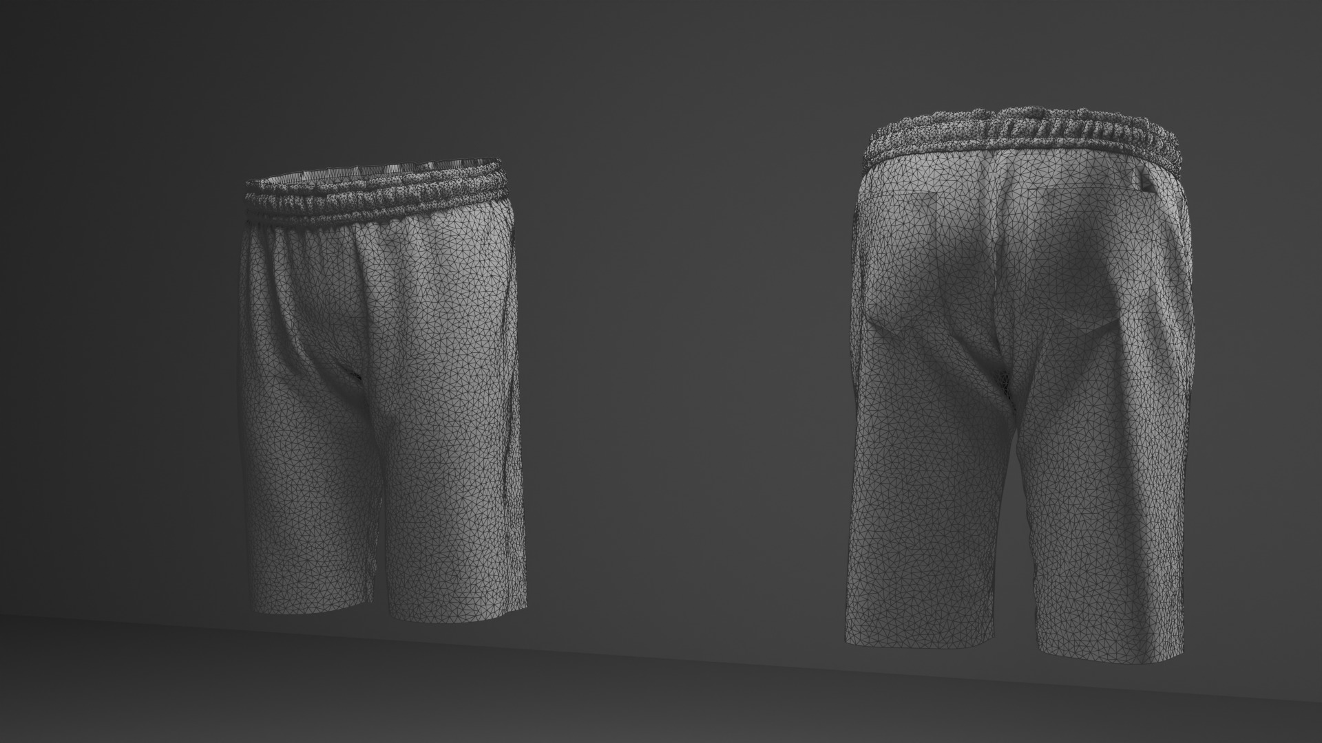 Basic shorts free 3D model | CGTrader