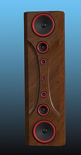PBN Audio Master Reference III Speaker - High Poly 3D Model free 3D ...