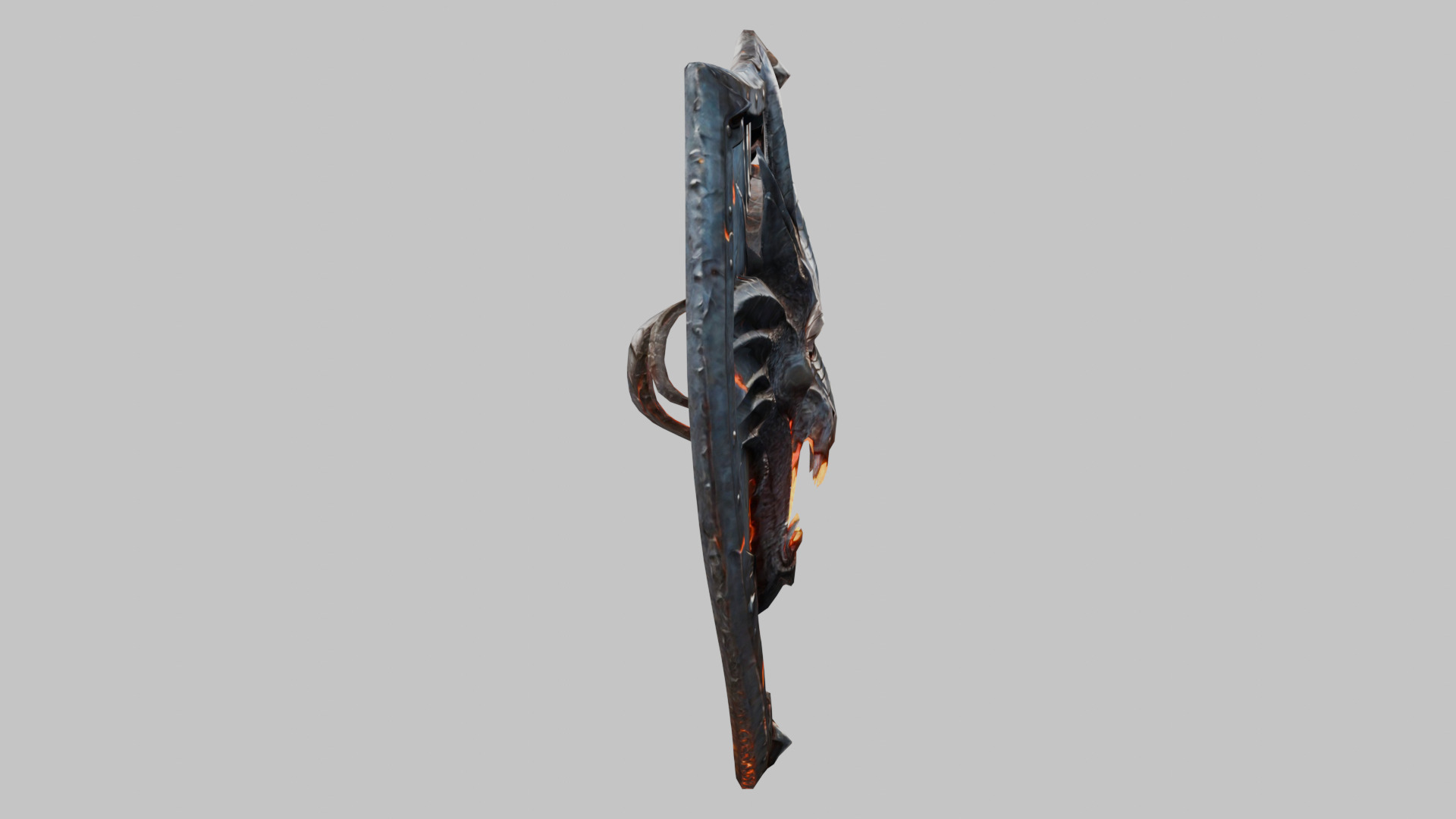 3D model Medieval Armor Dragon SHield Fantasy Steel VR / AR / low-poly ...