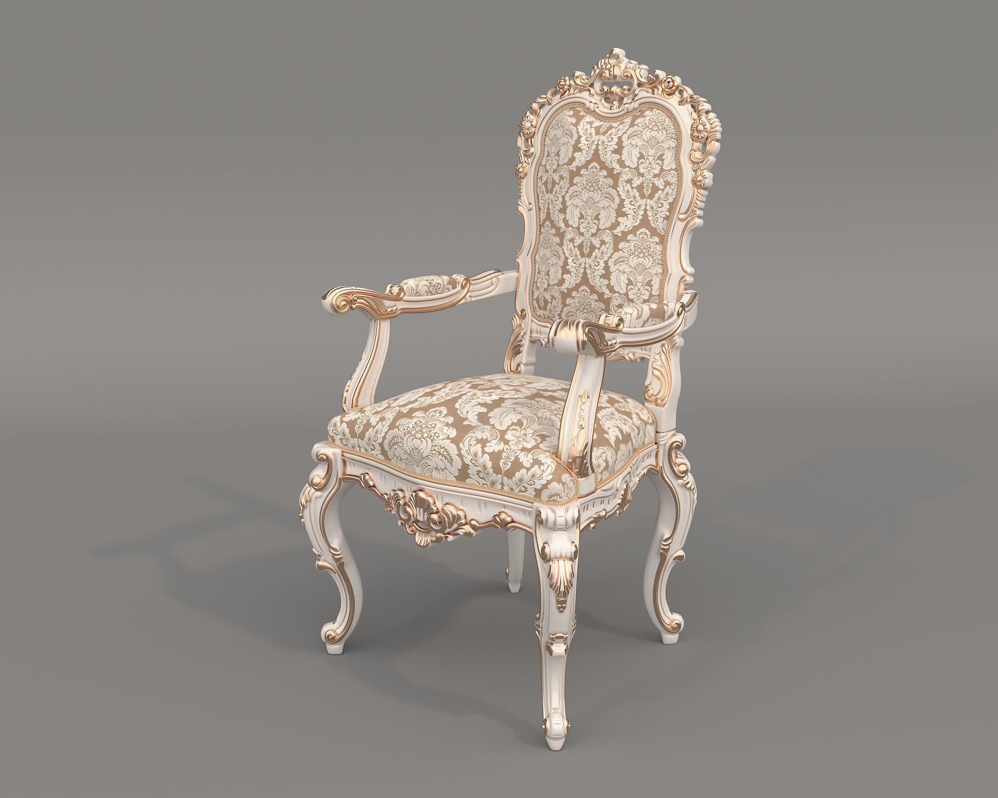 Classic European style Dining Table and Chairs 60 3D model | CGTrader