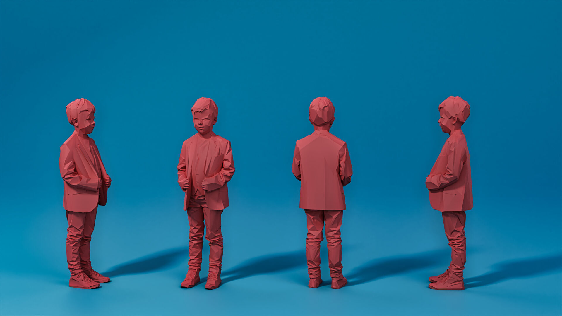 33x Low Poly Humans Set A 3D model 3D printable | CGTrader