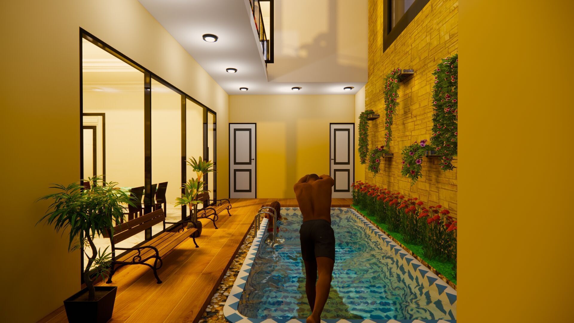 modern house with rooftop 3D model | CGTrader