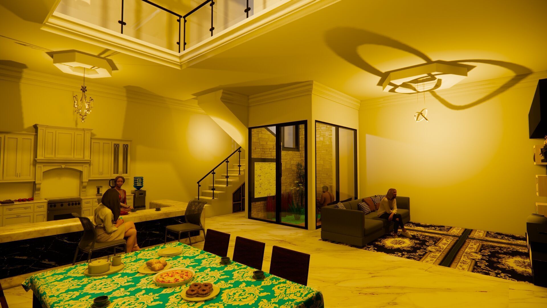 modern house with rooftop 3D model | CGTrader