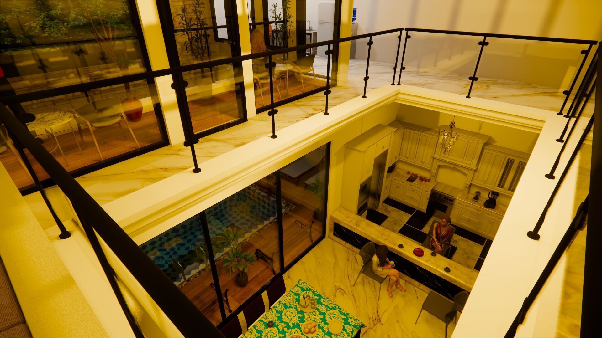 modern house with rooftop 3D model | CGTrader