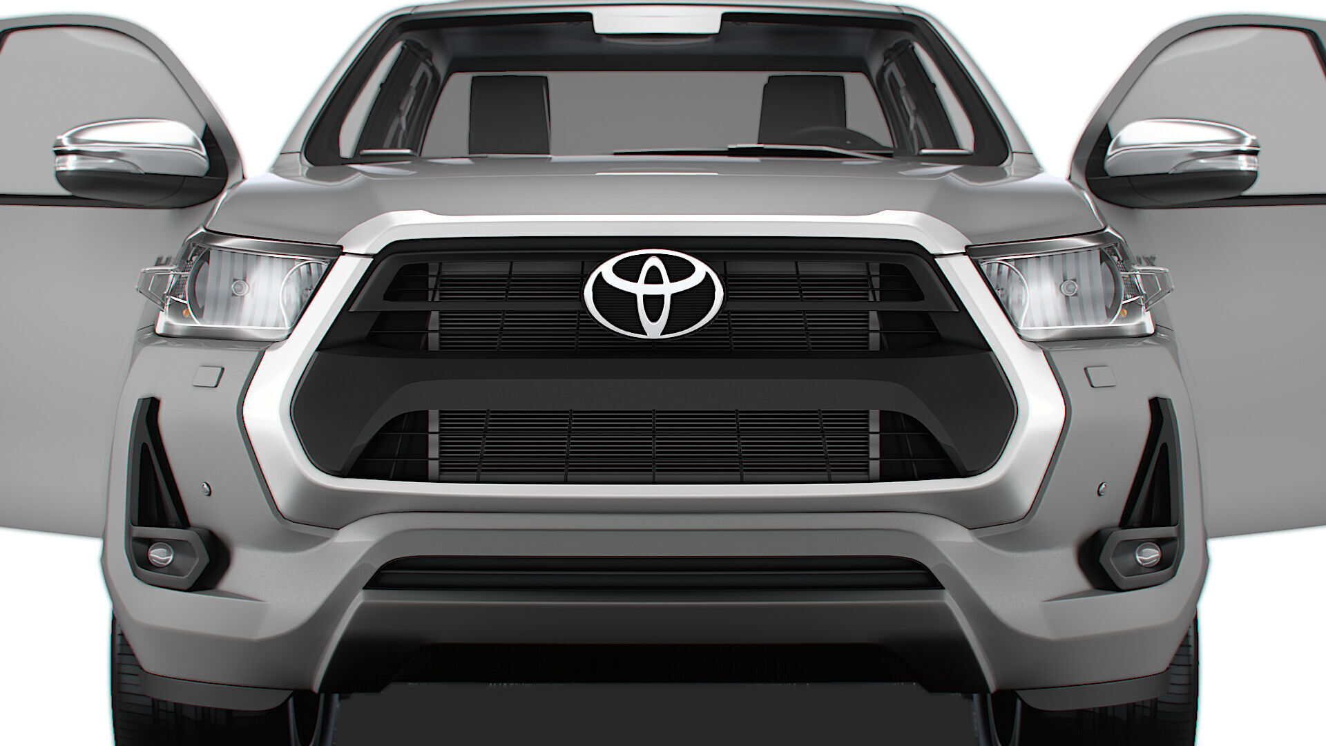 Toyota Hilux Xtra Cab HQ Interior 2024 3D model | CGTrader