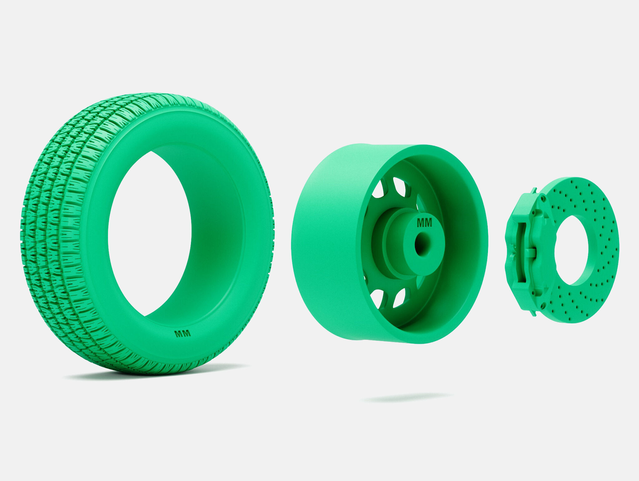 15x7 American Racing Vector Wheel BFGoodrich Radial Tire 3D model 3D ...