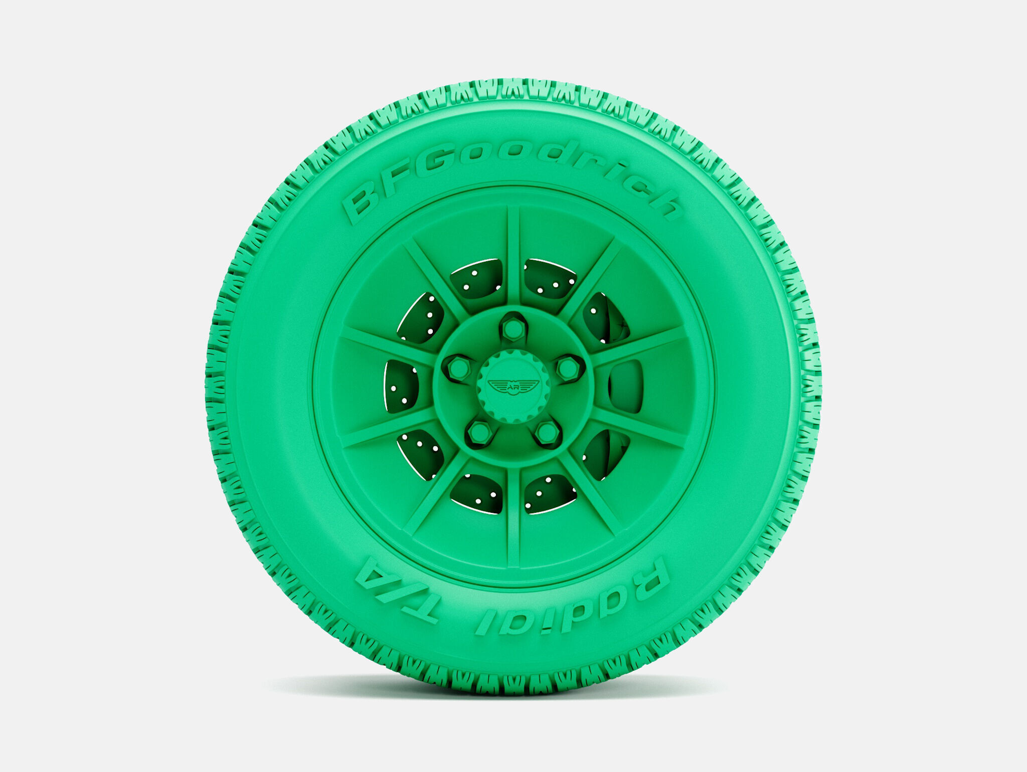 15x7 American Racing Vector Wheel BFGoodrich Radial Tire 3D model 3D ...