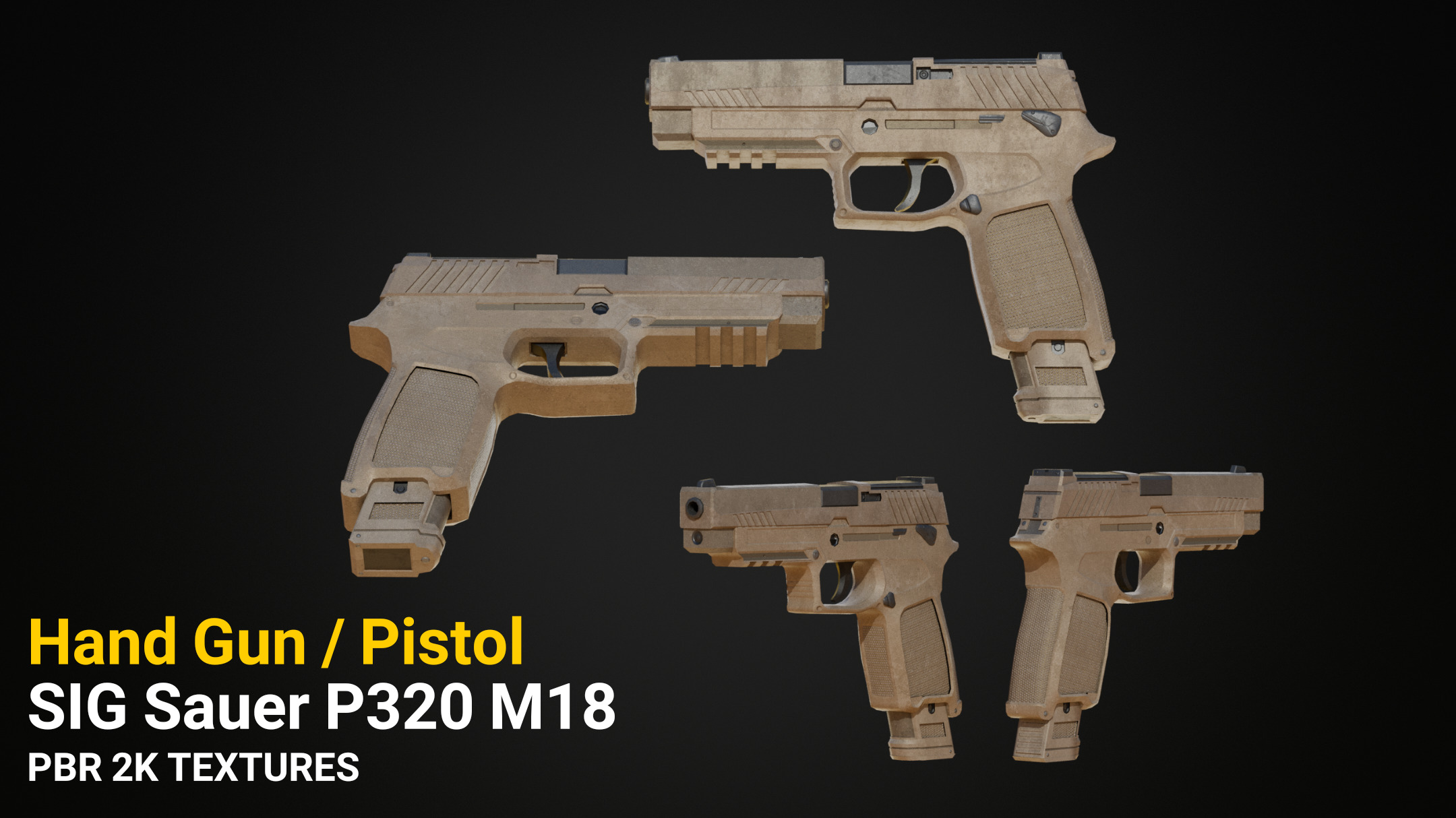 3D model military gun Pack VR / AR / low-poly | CGTrader