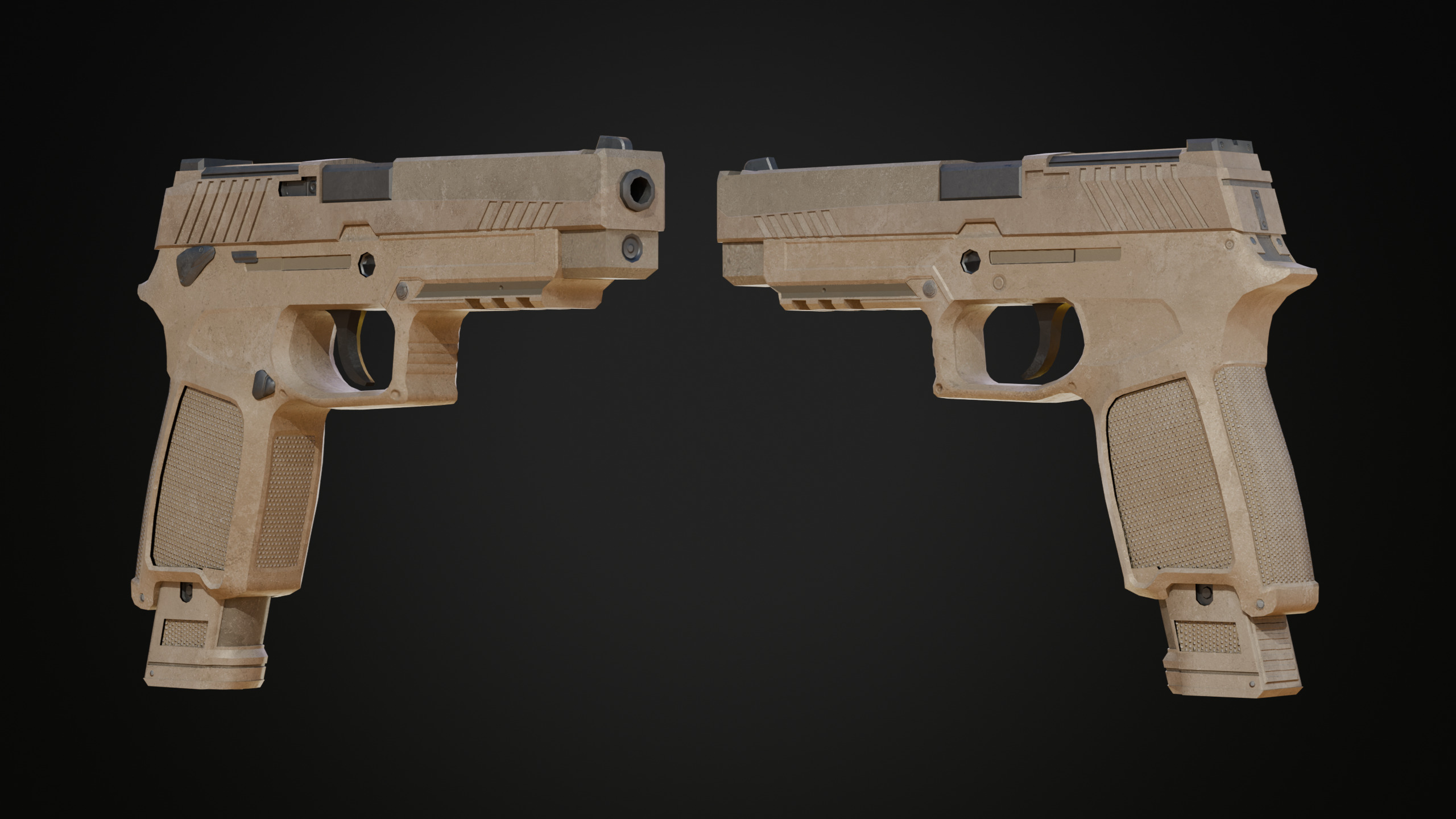 3D model military gun Pack VR / AR / low-poly | CGTrader