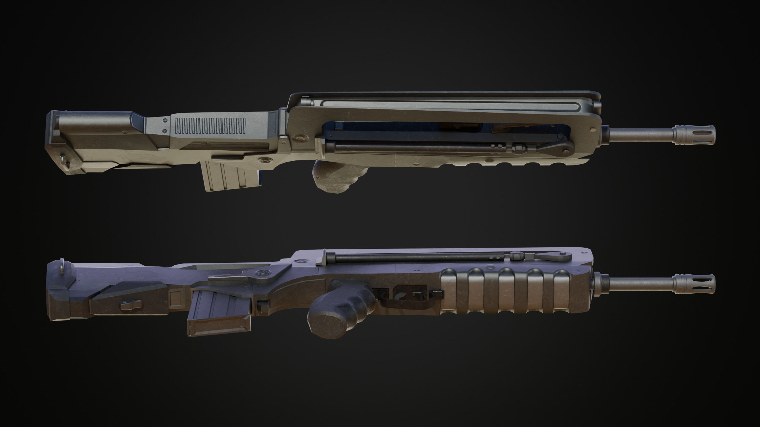 3D model military gun Pack VR / AR / low-poly | CGTrader