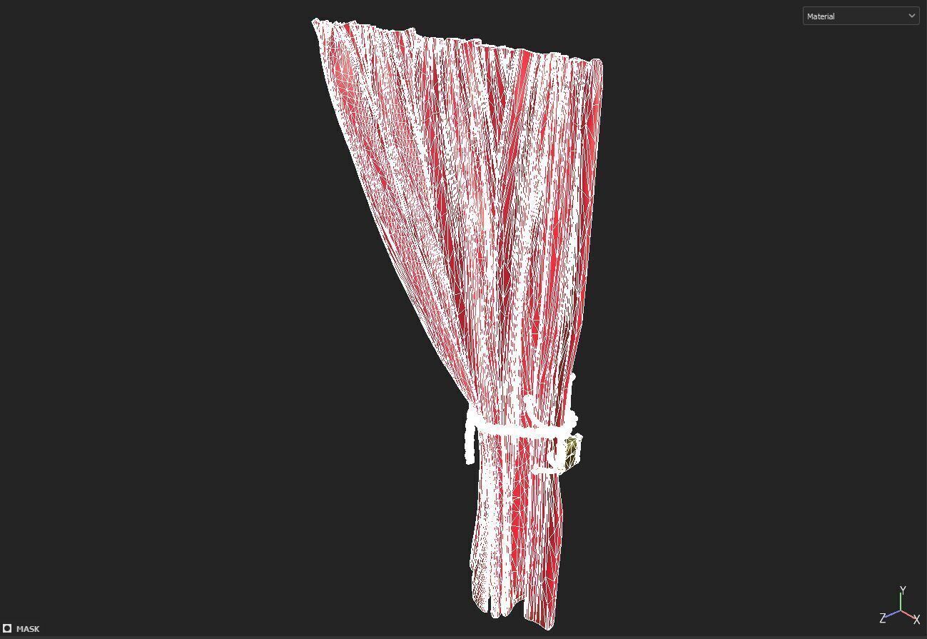 Victorian Curtain 3D model | CGTrader