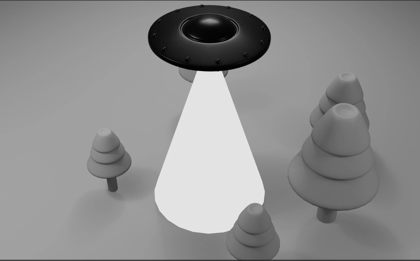 UFO animation free 3D model animated | CGTrader