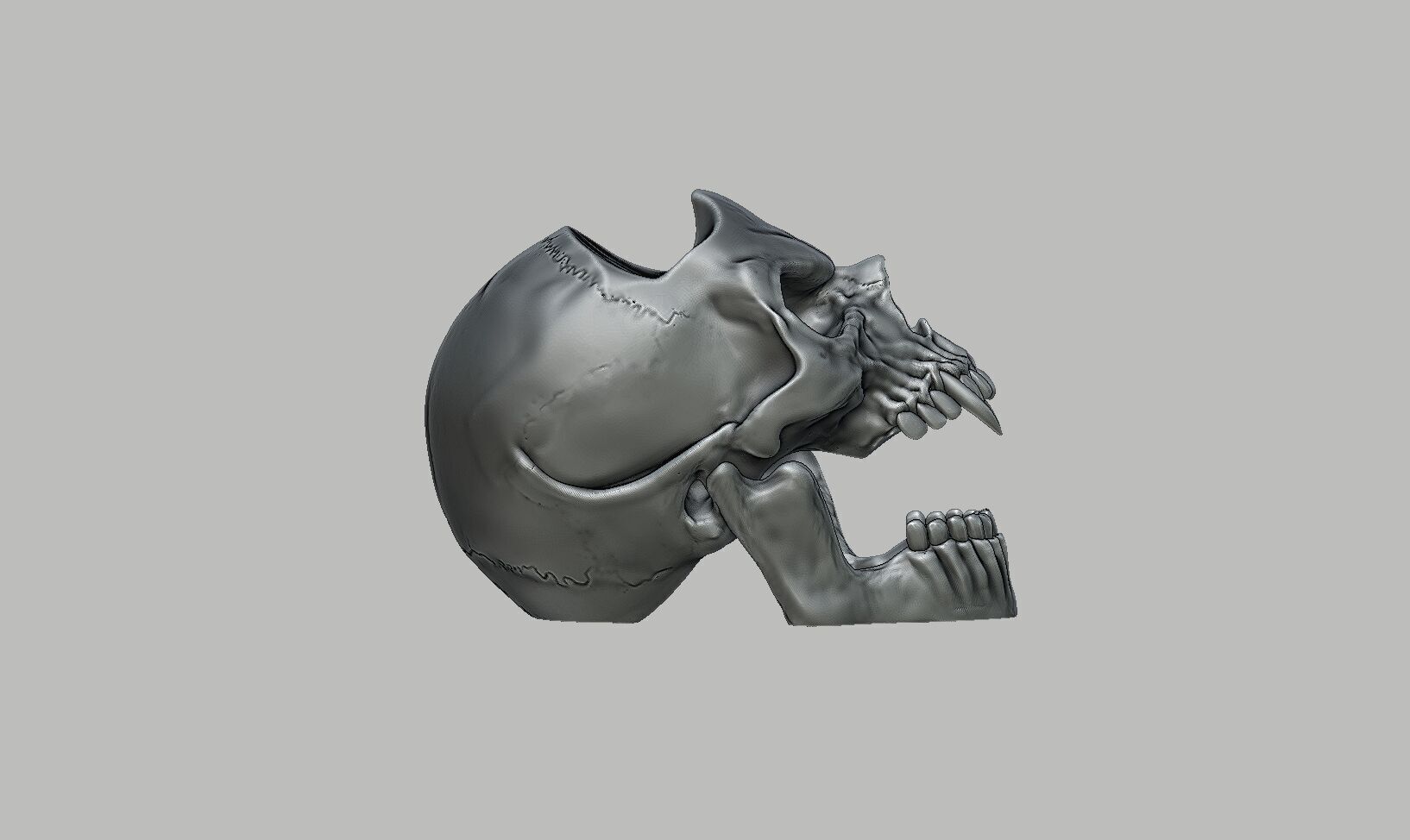 Ps5 controller stand scream wild Skull ps5controller holder 3D model 3D ...