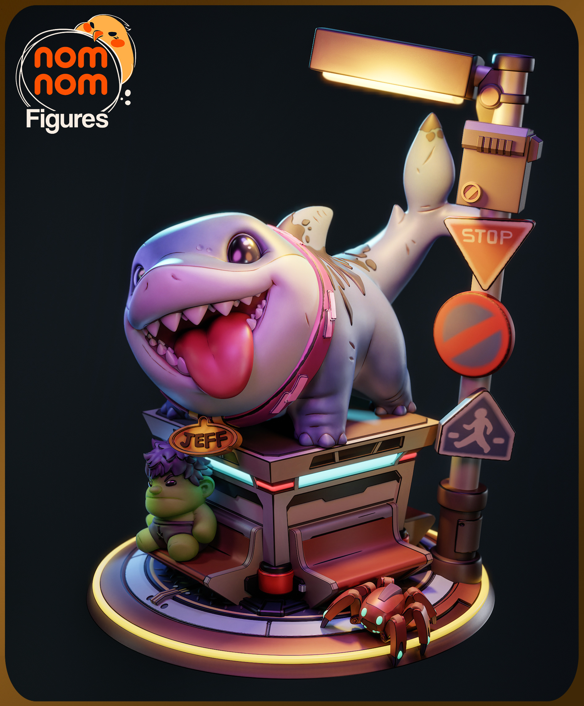 Chibi Jeff - Marvel Rivals 3D model 3D printable | CGTrader