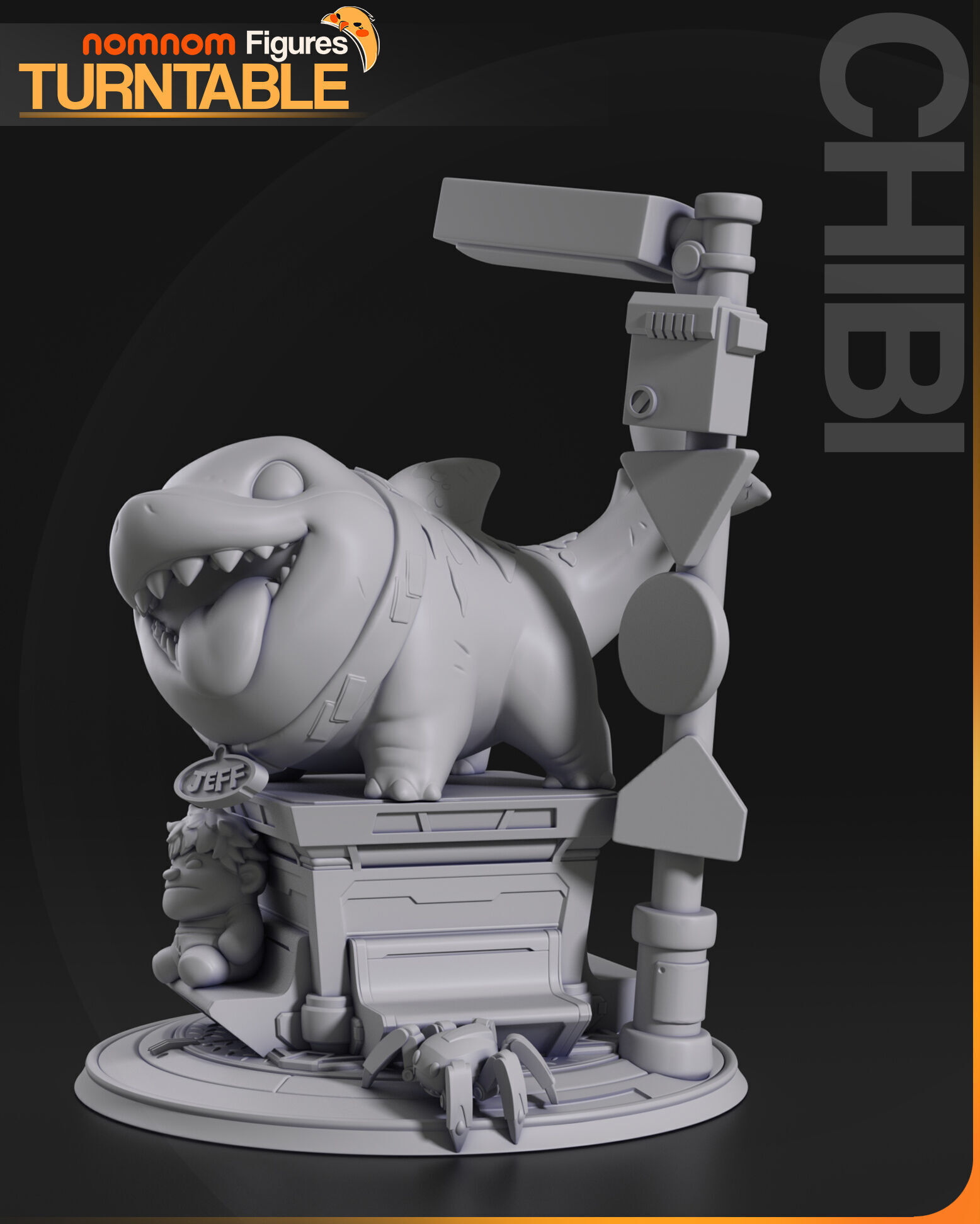Chibi Jeff - Marvel Rivals 3D model 3D printable | CGTrader