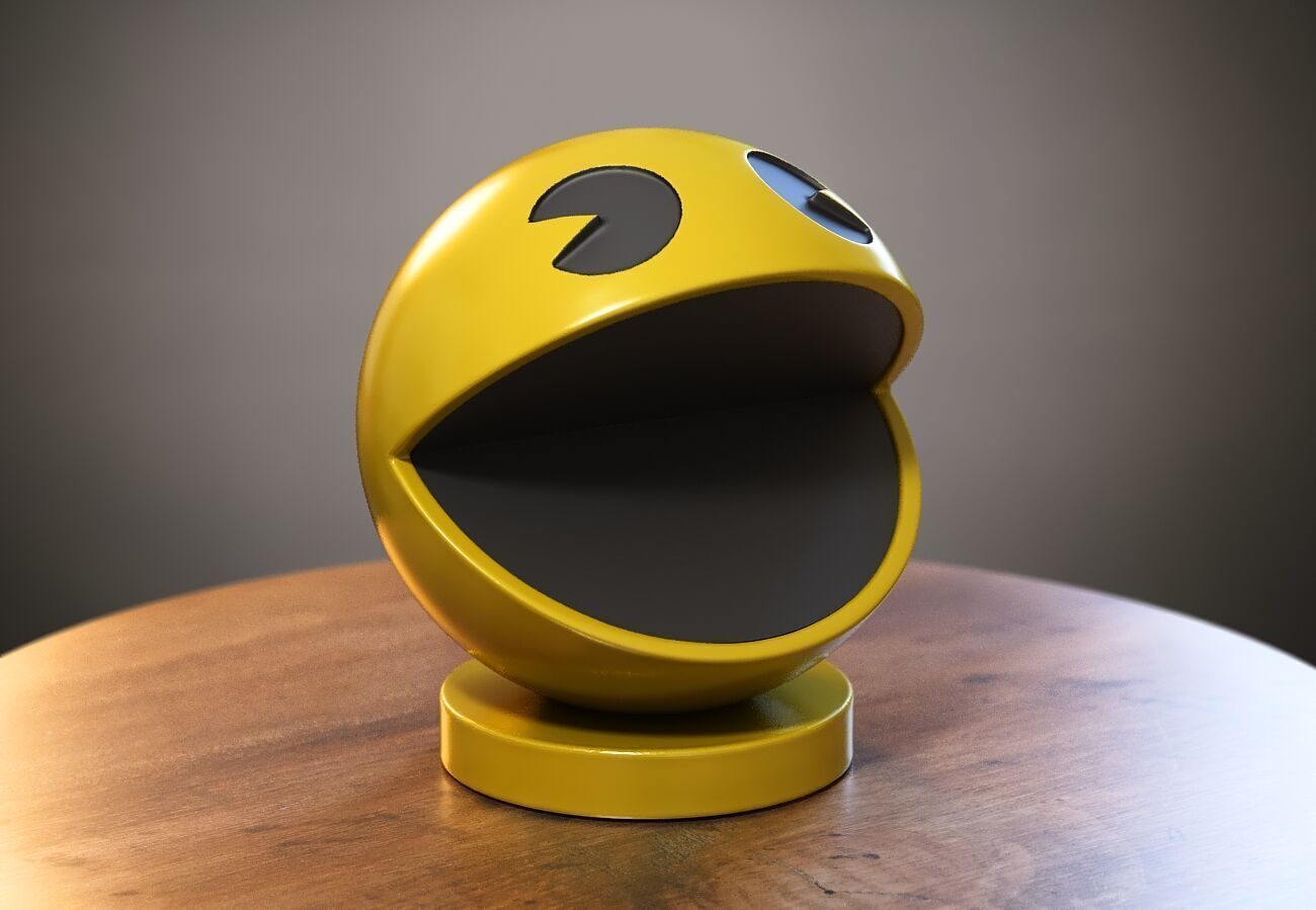 Pacman Headphone Stand Cyborg Headset Stand 3D model 3D printable ...
