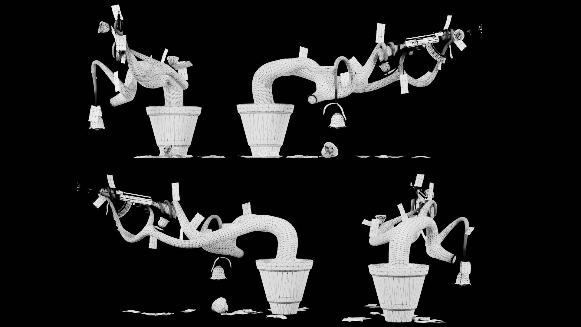 Peculiar Plant free 3D model | CGTrader