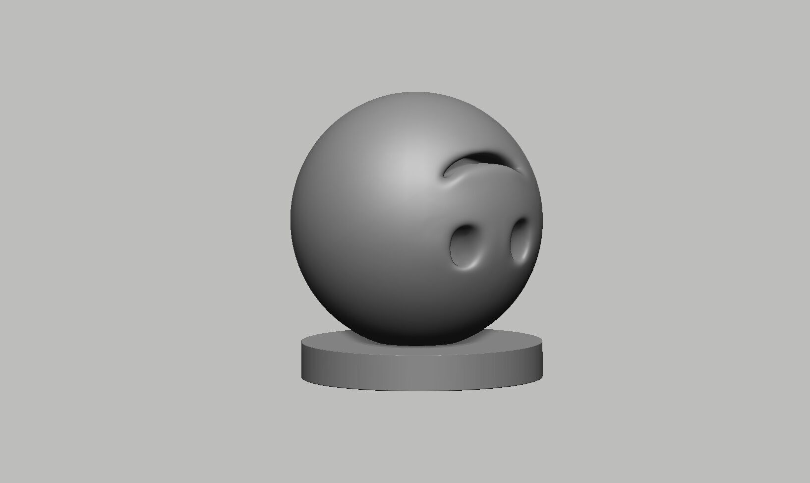 Emoji upside-down face Emoji Headphone Stand 3D model 3D printable ...