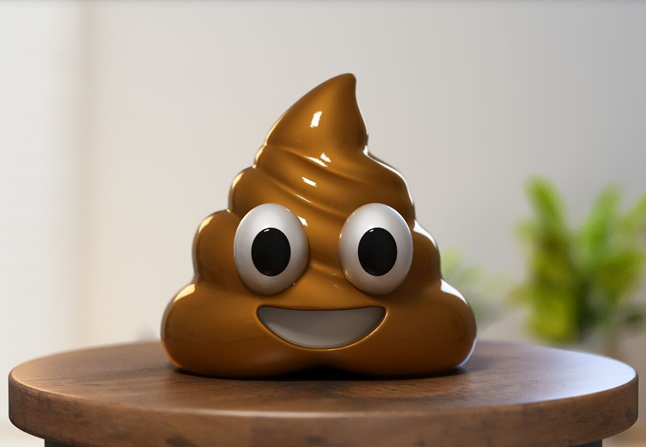 Emoji pile of poo Pile of poo decorative Perfect Gamer Gift 3D model 3D ...