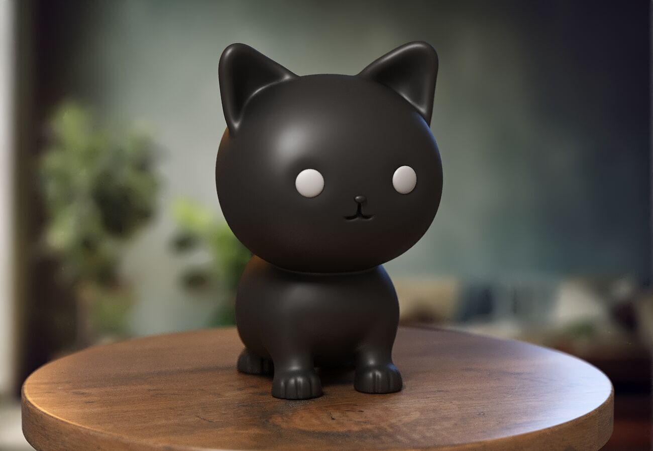 Cat Headphone Stand Cat Headset Stand 3D model 3D printable | CGTrader