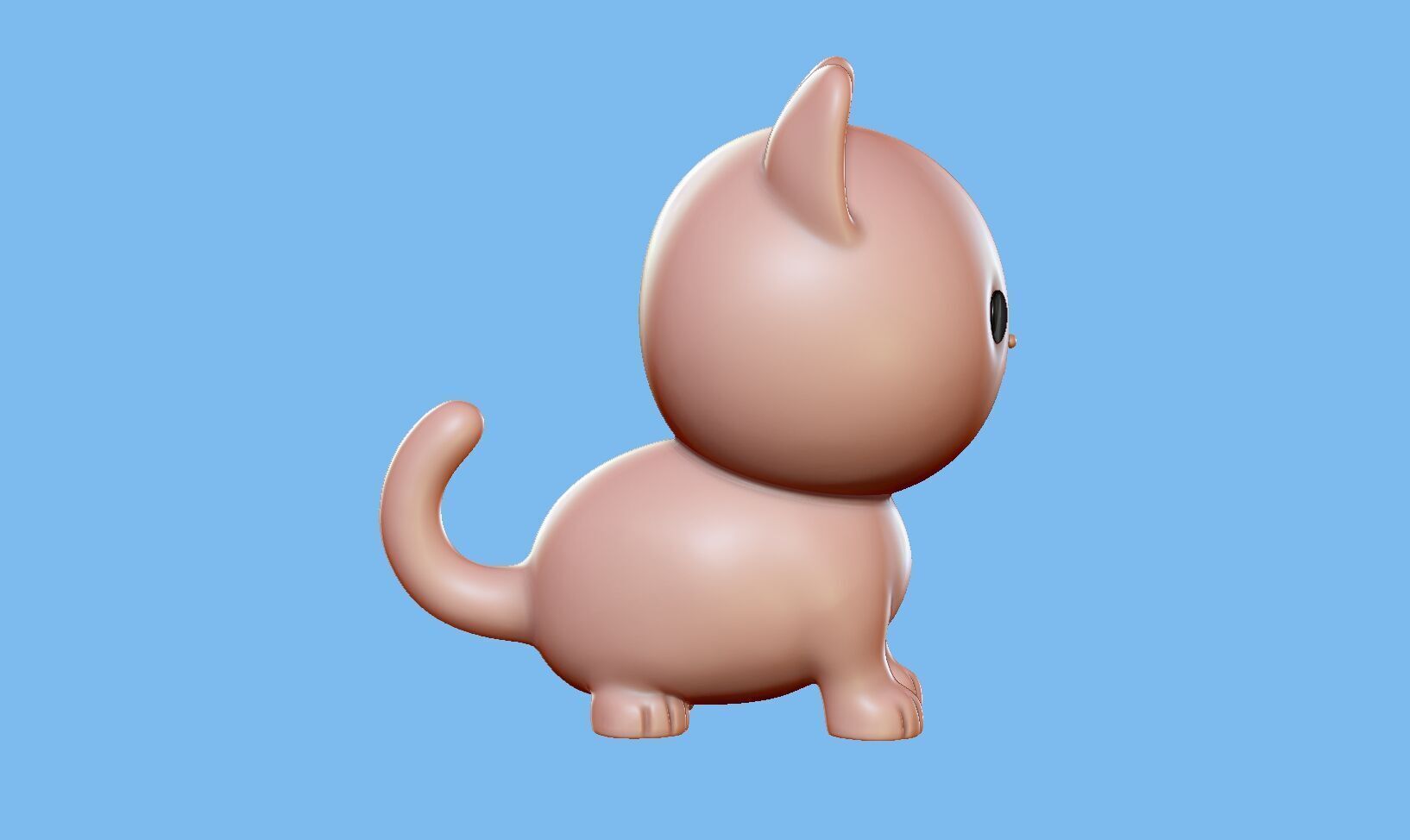 Cat Headphone Stand Cat Headset Stand 3D model 3D printable | CGTrader