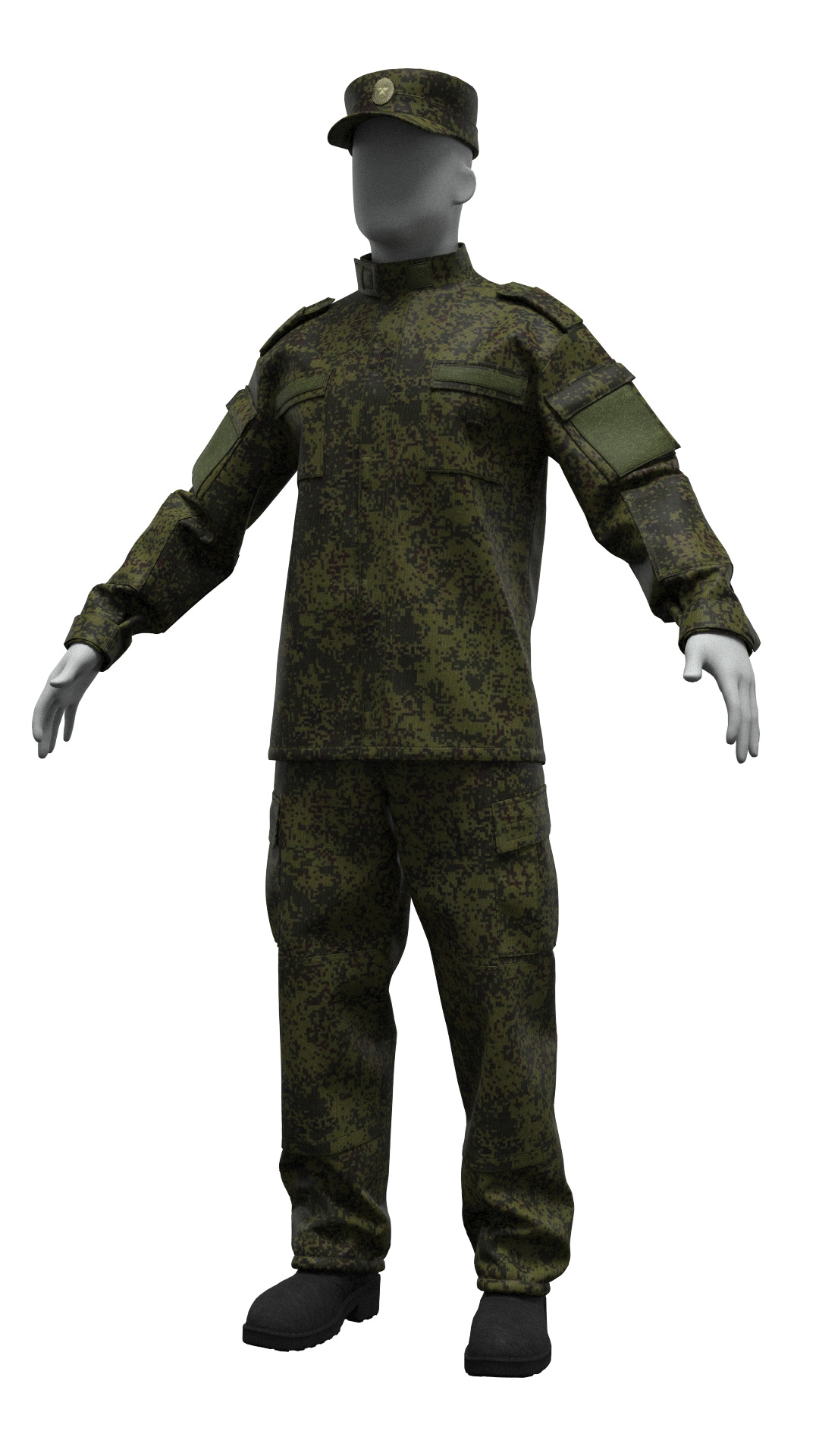 VKPO Russian Army Uniform 3D model | CGTrader