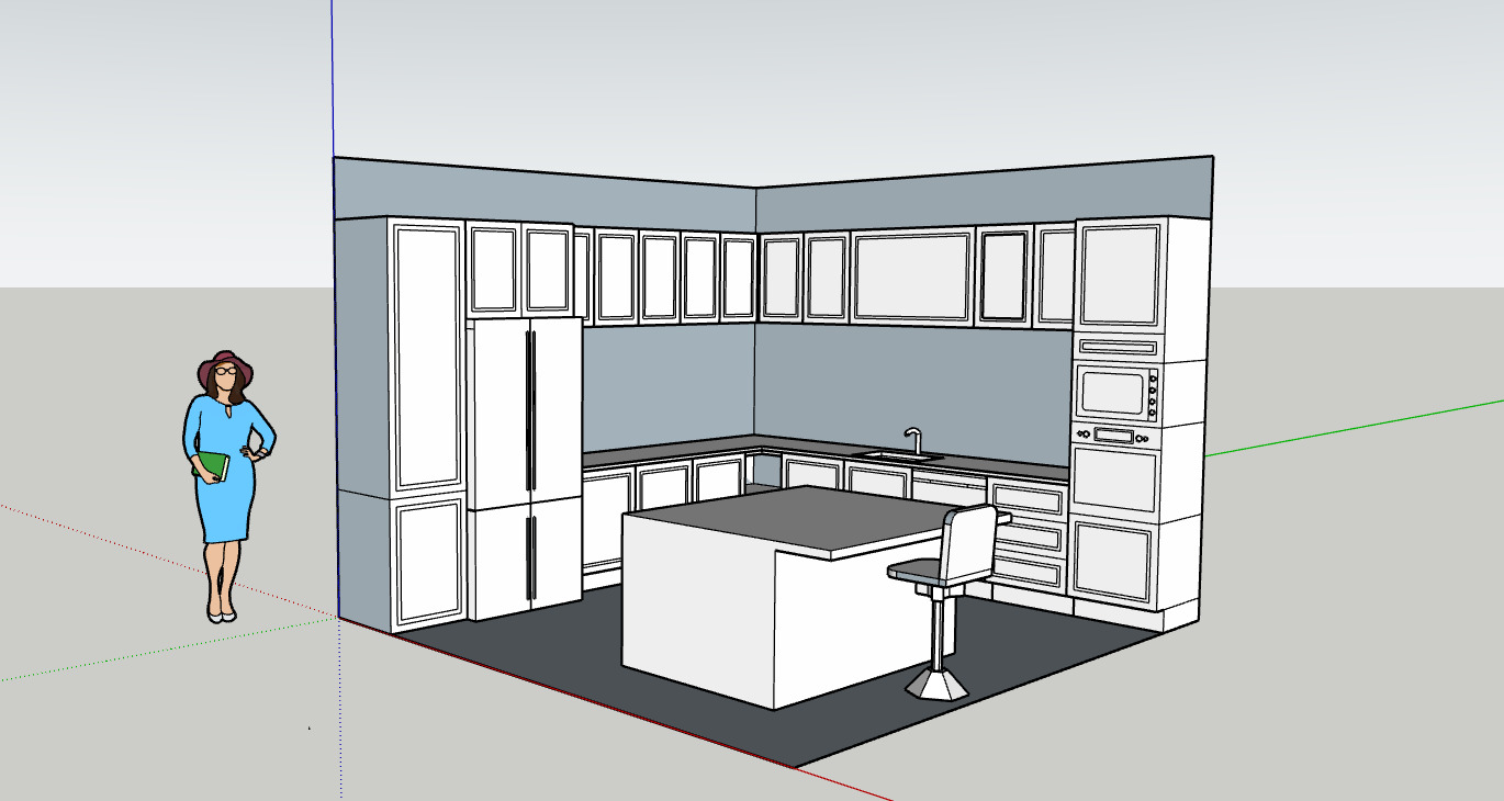 sketchup kitchen model detailed 3D model | CGTrader