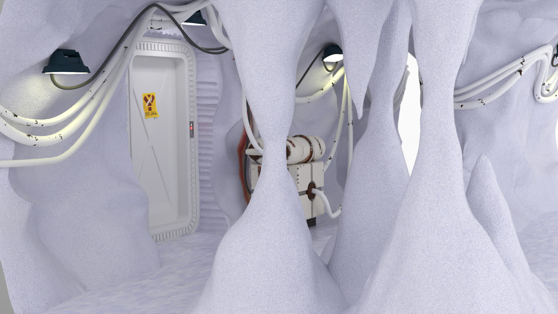 Echo Base Set 1 Wampa Trap door 1-18 scale Kenner Hasbro 3D model 3D ...