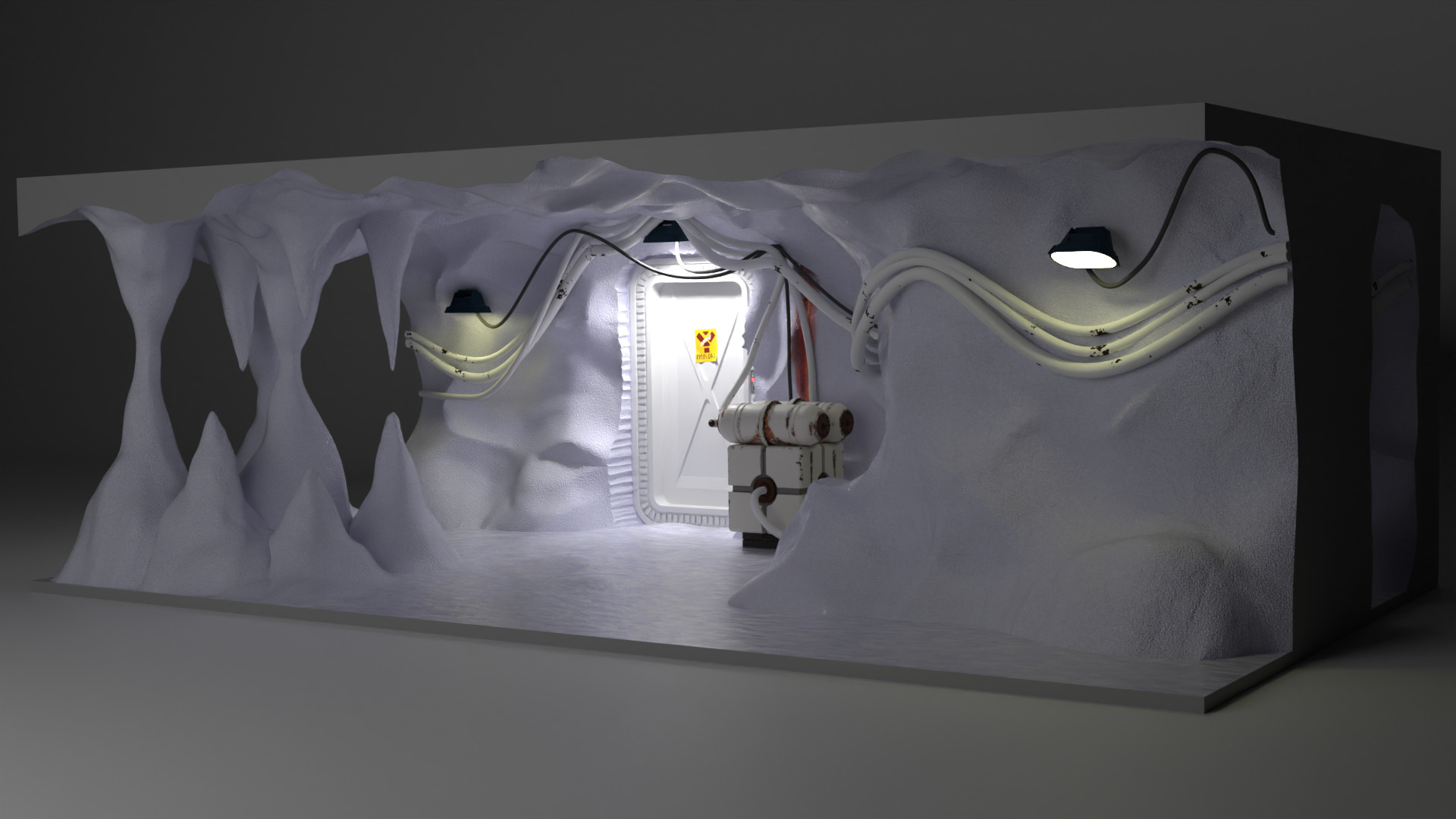 Echo Base Set 1 Wampa Trap door 1-18 scale Kenner Hasbro 3D model 3D ...