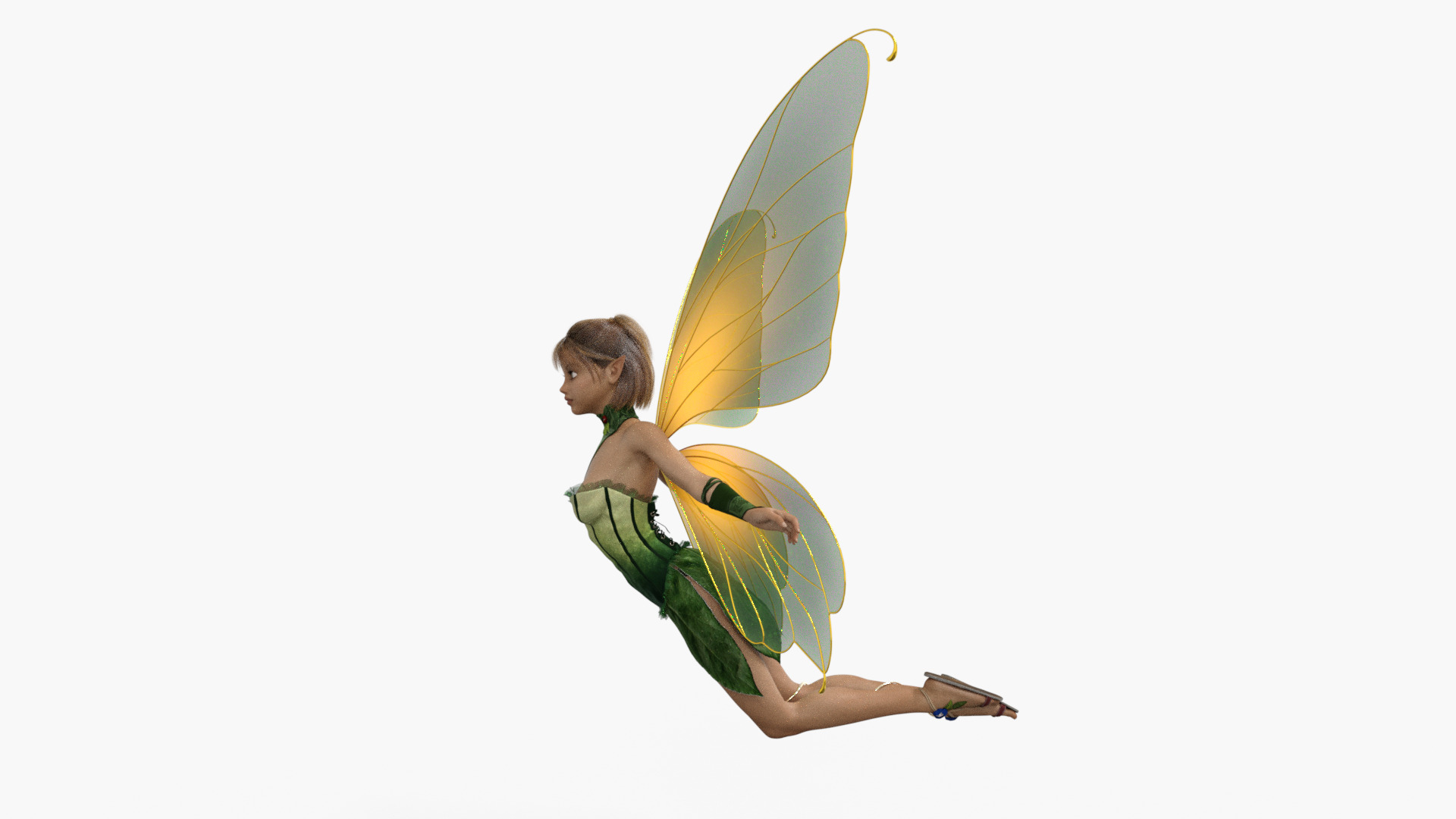 3D model Fairy Rigged Animated VR / AR / low-poly | CGTrader