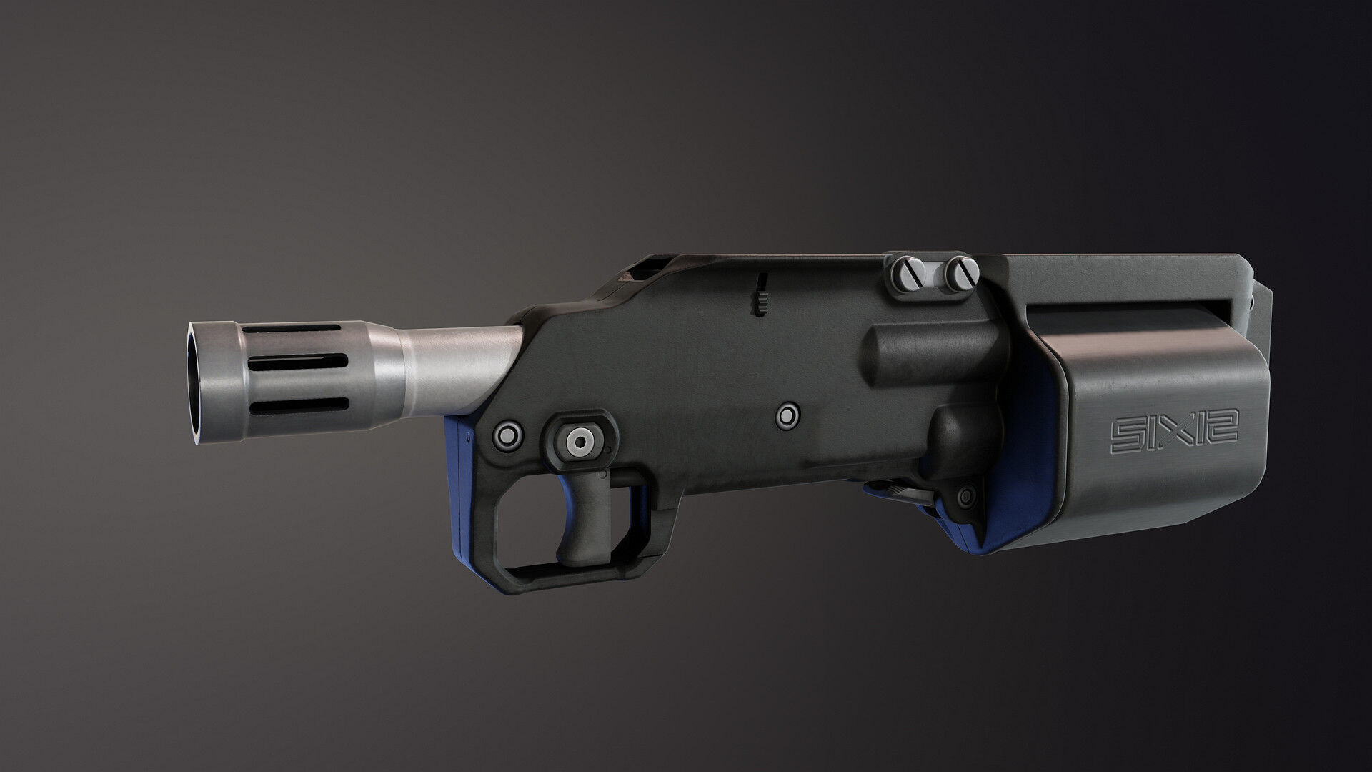 3D model six12 shotgun VR / AR / low-poly | CGTrader