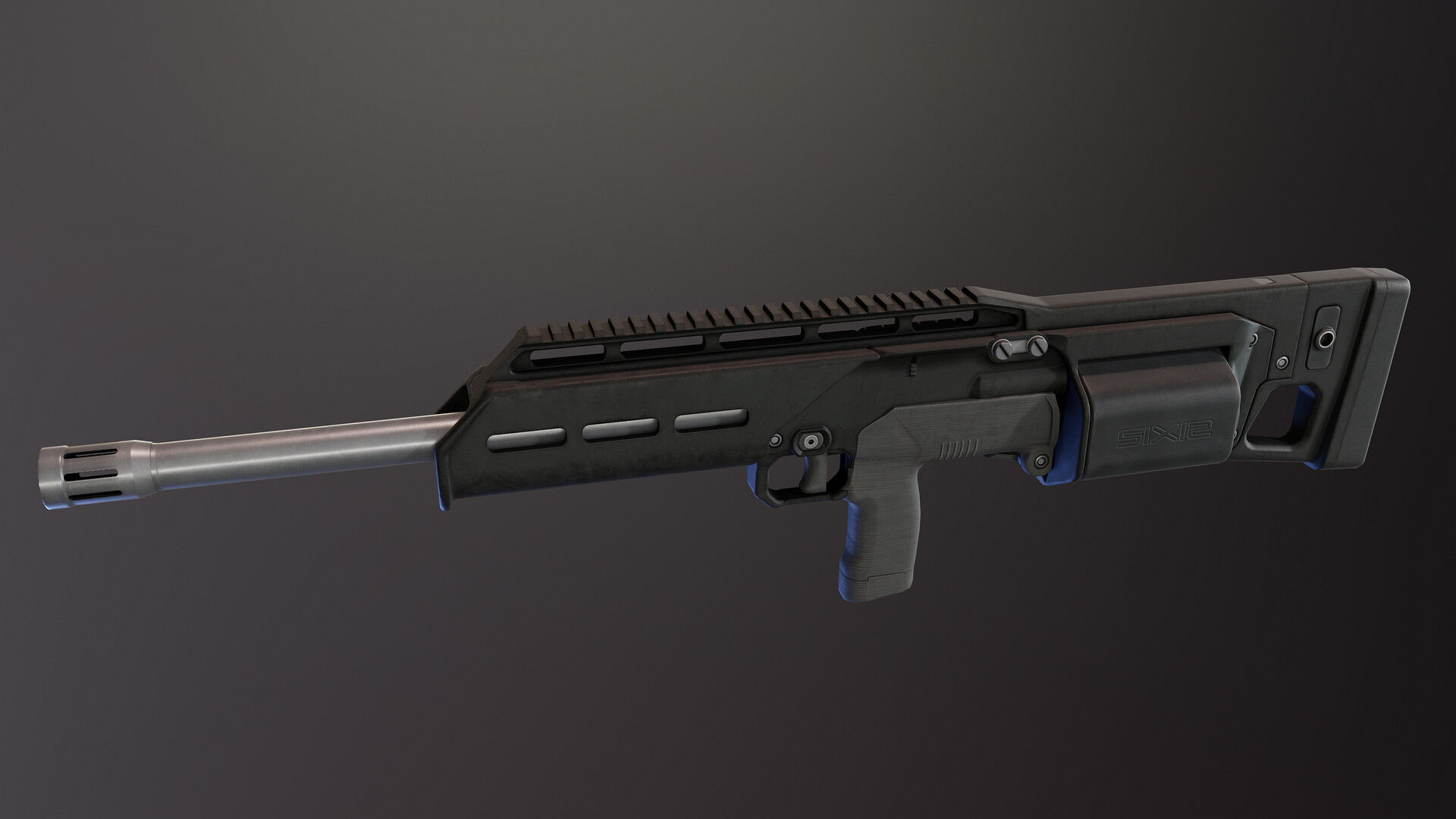 3D model six12 shotgun VR / AR / low-poly | CGTrader