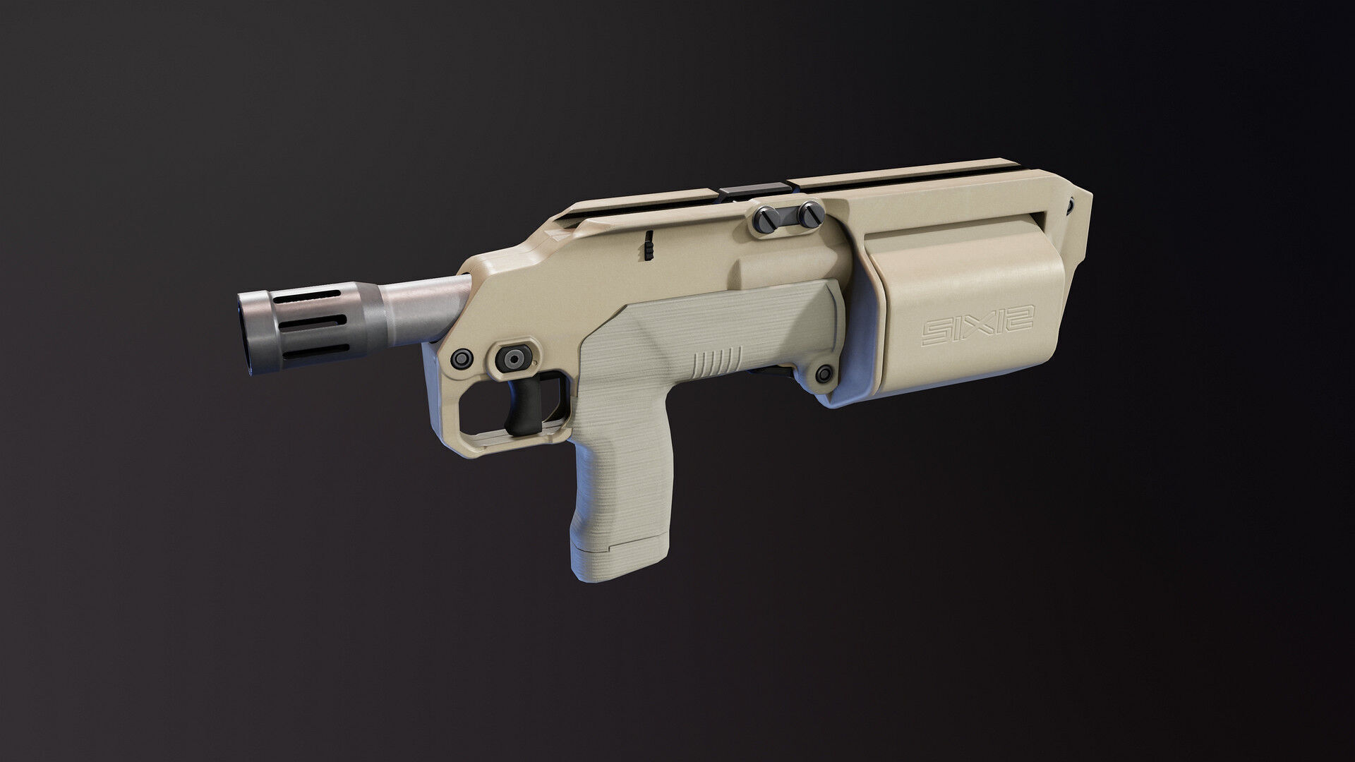 3D model six12 shotgun VR / AR / low-poly | CGTrader