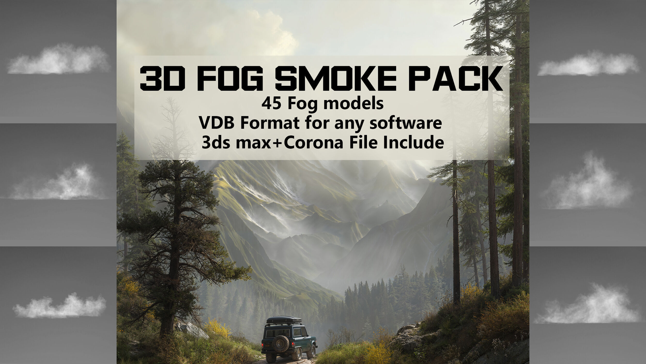 VDB FOG SMOKE PACK 3D model | CGTrader