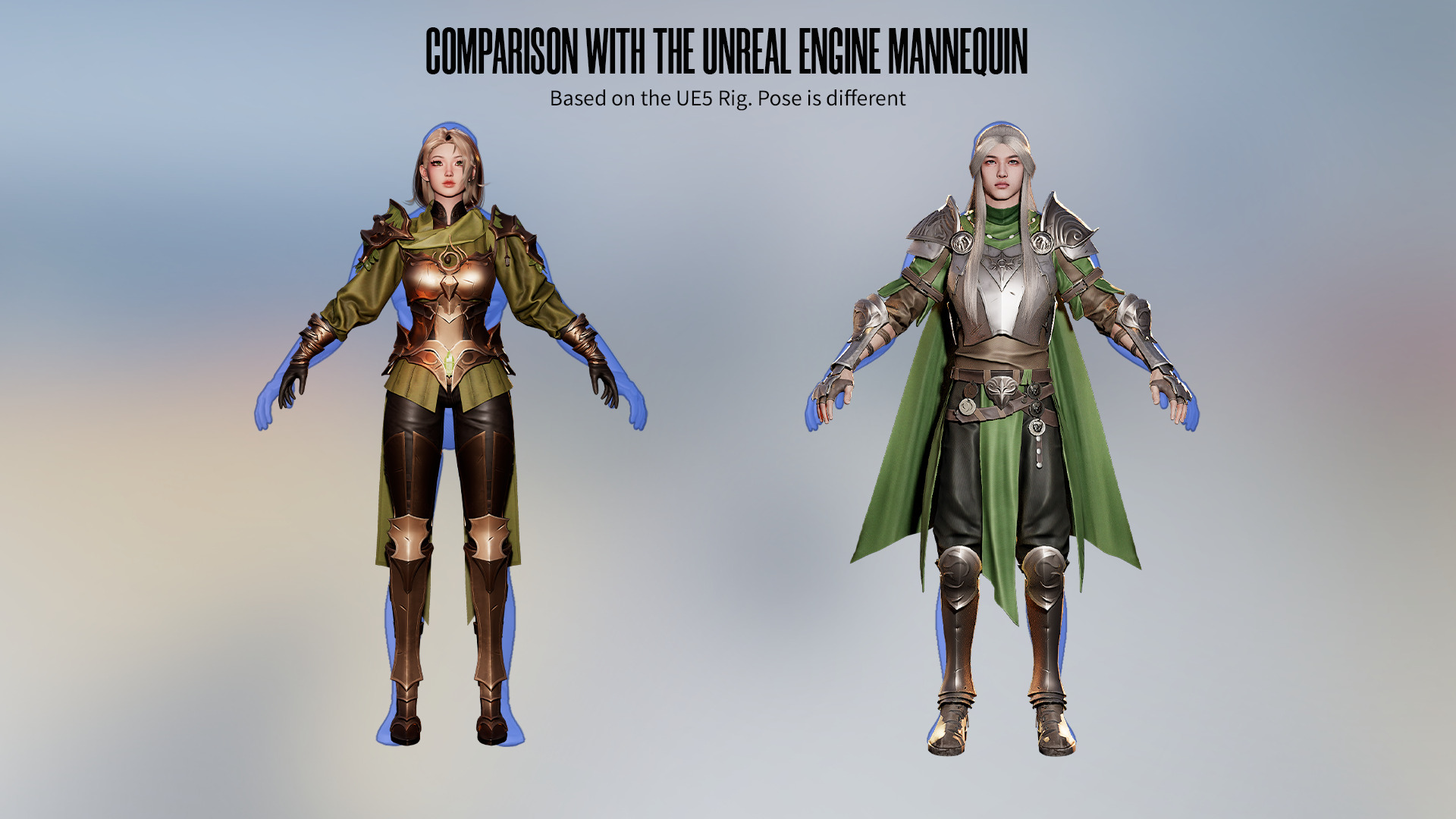 3D model MMORPG Champion Archers - Medieval Fantasy Modular Character ...