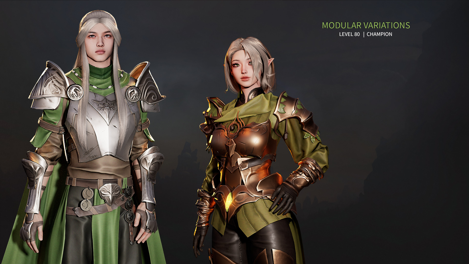 3D model MMORPG Champion Archers - Medieval Fantasy Modular Character ...