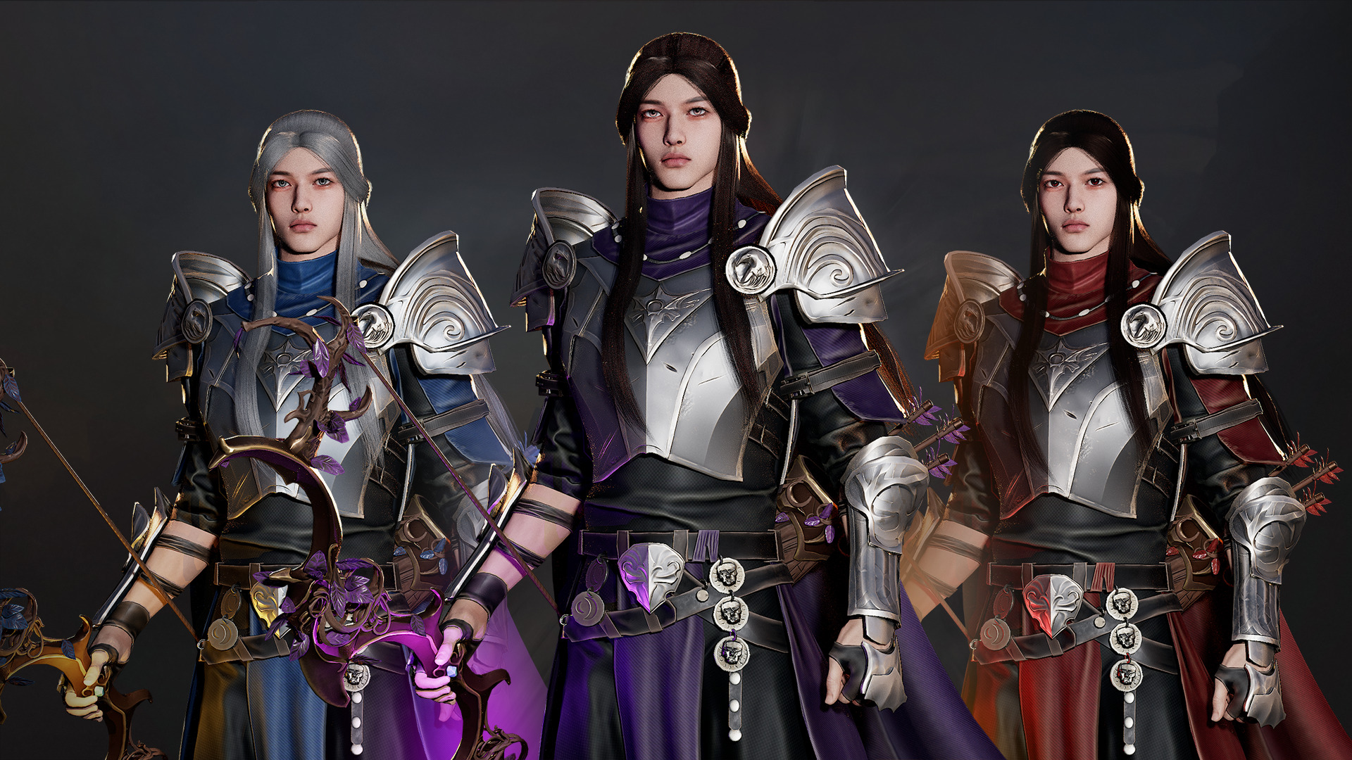 3D model MMORPG Champion Archers - Medieval Fantasy Modular Character ...