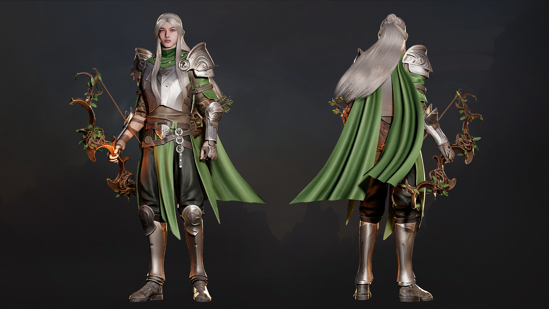 3D model MMORPG Champion Archers - Medieval Fantasy Modular Character ...