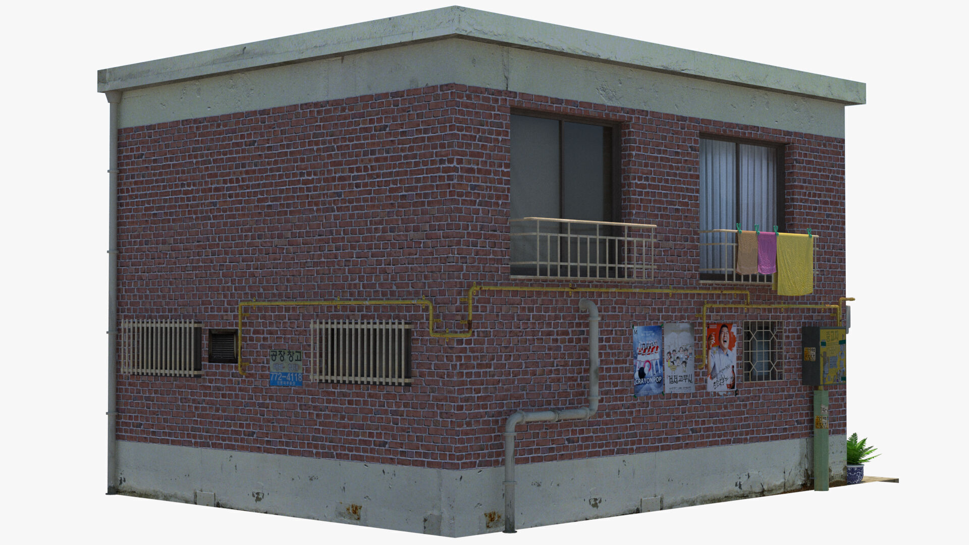 3D model Korean House PBR remastered VR / AR / low-poly | CGTrader