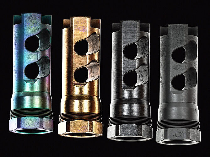 3D model Rearden DPB Muzzle Device VR / AR / low-poly | CGTrader