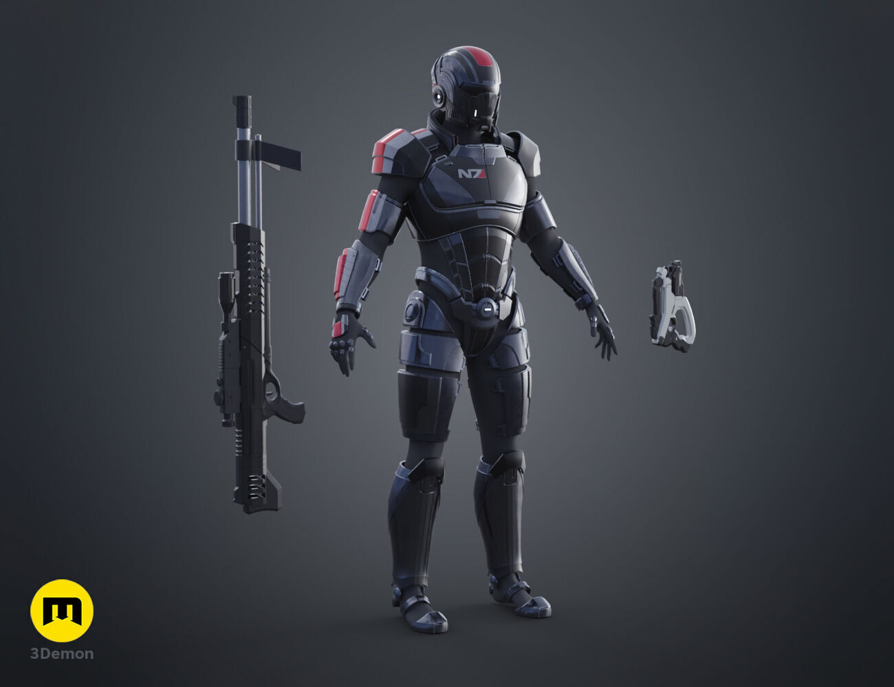 Mass Effect Commander Shepard Cosplay Collection 3D model 3D printable ...