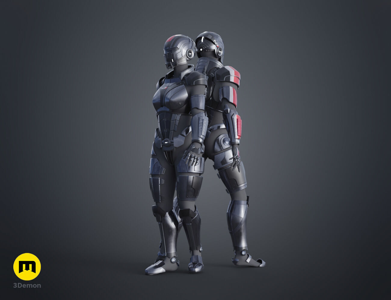 Mass Effect Commander Shepard Cosplay Collection 3D model 3D printable ...