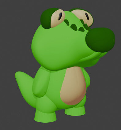 Stubby Animals - Croc - SIGriffinModels 3D model | CGTrader