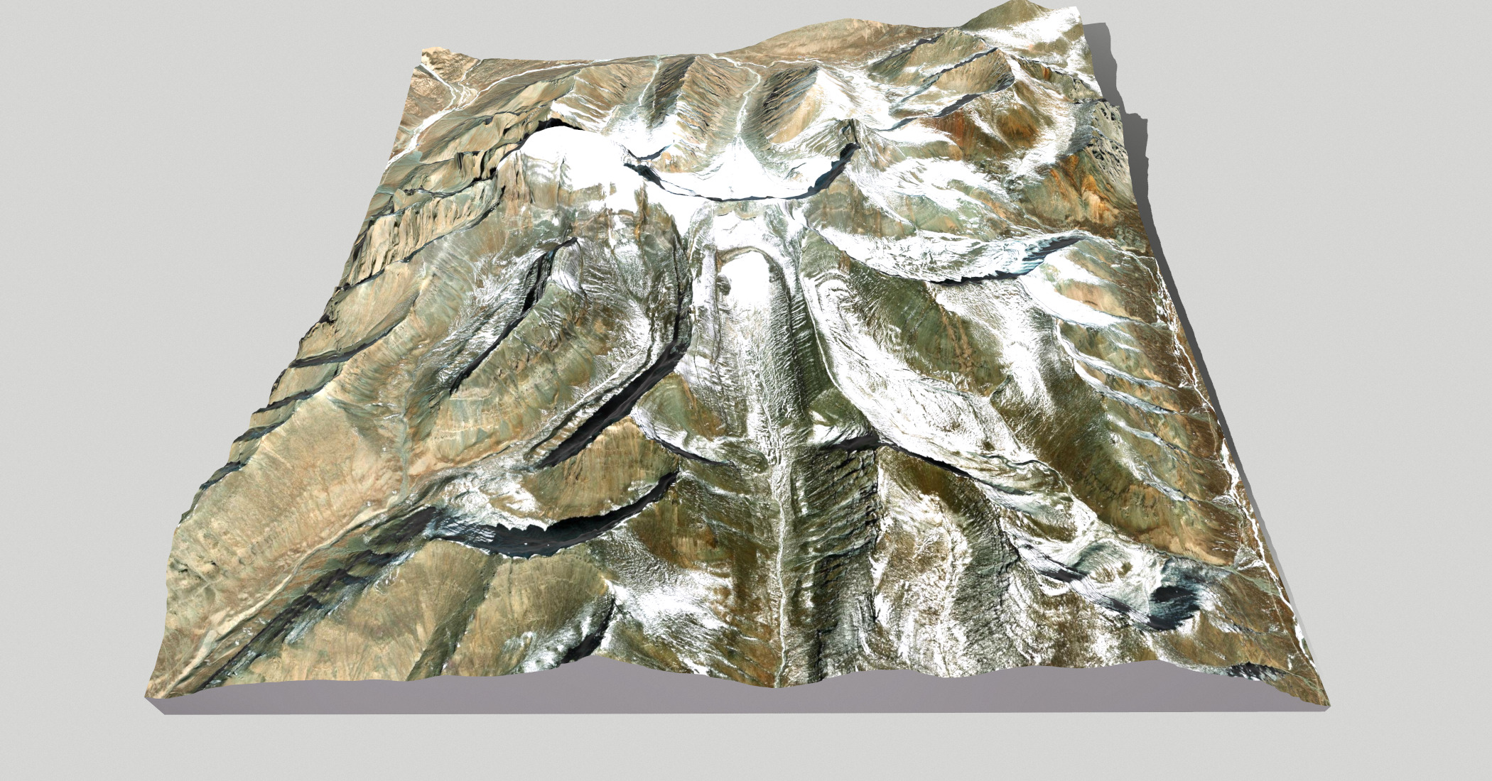 Mountain landscape Naqu Glacier Nepal 3D model | CGTrader